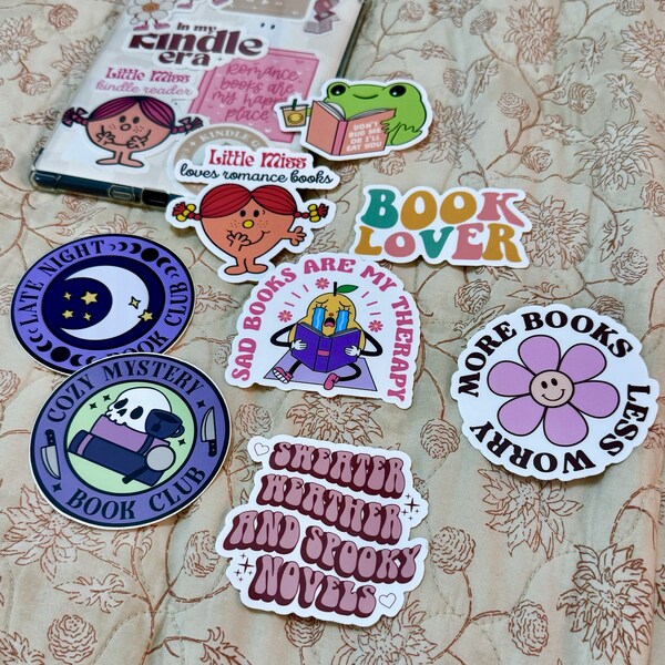 Sad Books Are My Therapy Sticker, Bookish Sticker, Reading Sticker ...