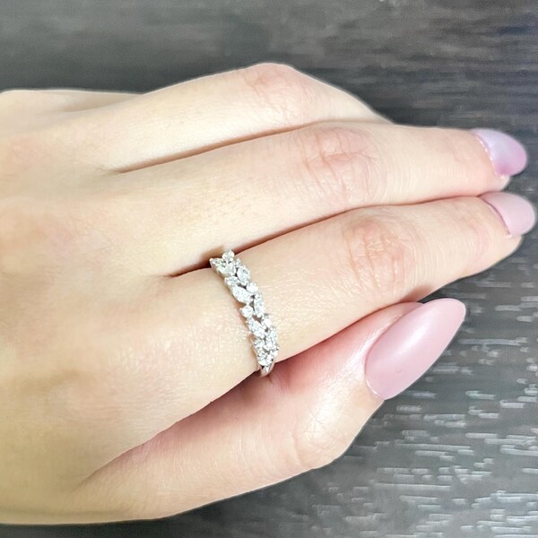 Unique Engagement Ring Green Jade With Diamond, Jade Ring for Women ...