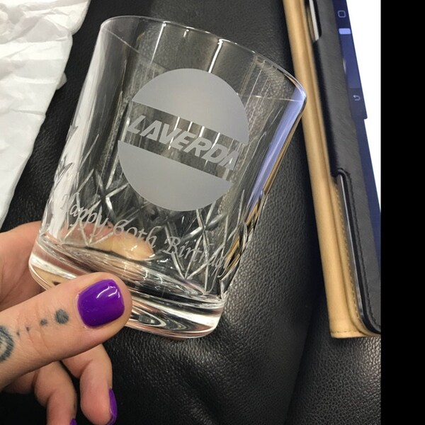 Personalised Engraved Lead Crystal Whiskey Glass - Any Occasion Any ...