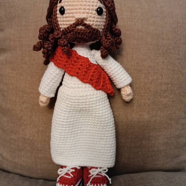 PATTERN: Jesus Crochet Amigurumi, Jesus Stuffed Doll, Jesus Amigurumi ...