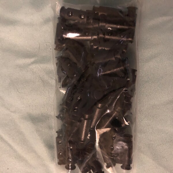 Multi Style Black Push Cord Lock Spring Clasp Plastic Stoppers Ends ...