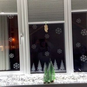 Traditional round house number decal Etched glass style | Etsy