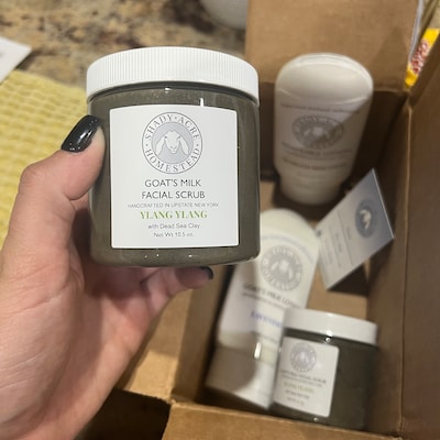 Goat Milk Facial Scrub, Sugar Face Scrub, Goat Milk Scrub, Goats Milk ...