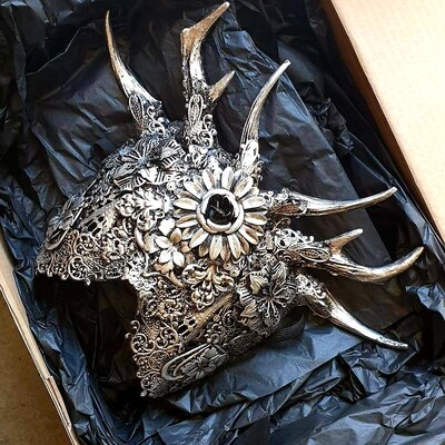 Horned Crown Blind Mask - Etsy