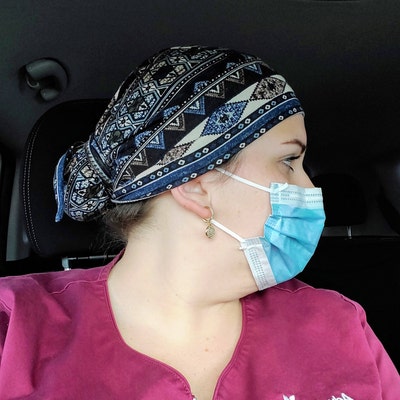 Scrub Cap Pattern, Stretchy Headwrap Sewing Pattern, Scrub Hat Pattern ...