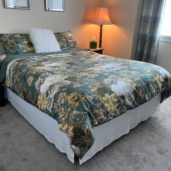 LINEN SKIRT CUSTOM Bed Skirt / Linen Bed Skirt / Tailored Linen ...