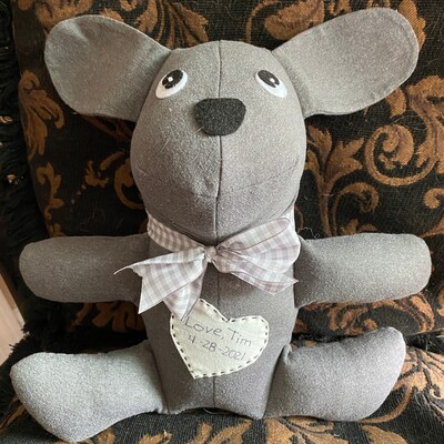 Memory Dog/puppy/stuffed Animal/custom Made/from Shirt/in Memory Of ...