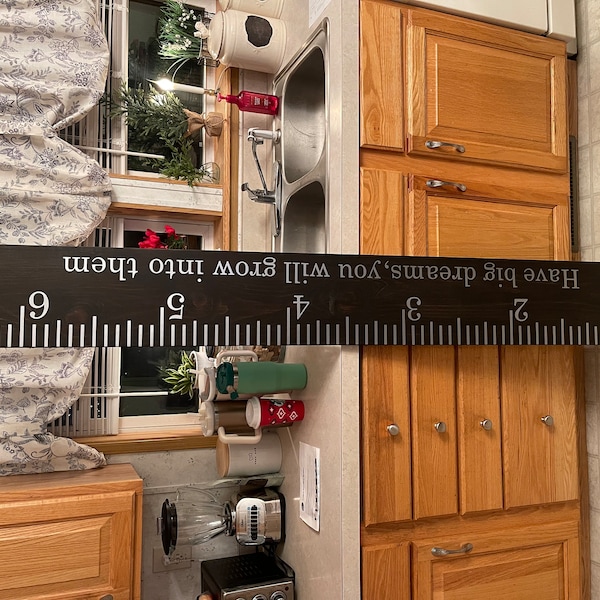 VINYL DECAL ONLY, No Wood Included-giant Child Measuring Stick/growth ...