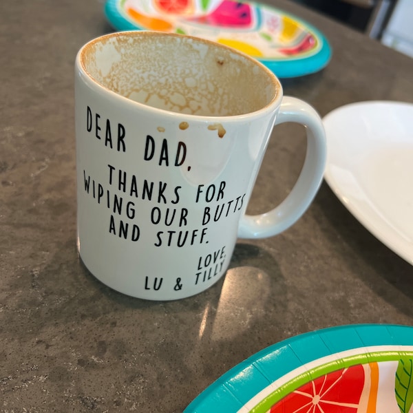 Personalized Fathers Day Gift From Daughter Custom Dad Mug From Son ...