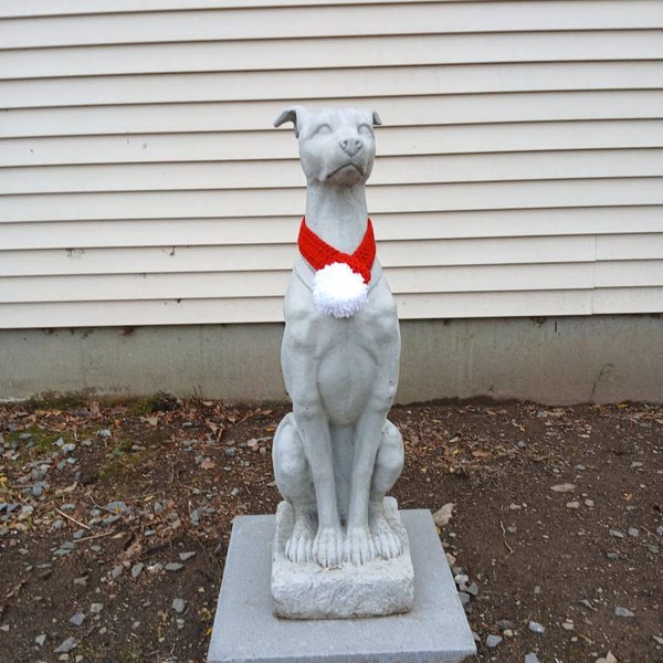Christmas Dog Scarf With Pompom - Available in 4 Colour Schemes - Santa ...