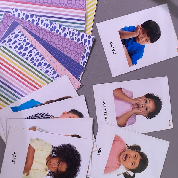 REAL EMOTIONS Montessori 3 Part Card for Print, Digital Classified ...
