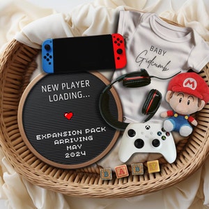 Digital Video Game Player Pregnancy Announcement, Gamer Baby Reveal ...
