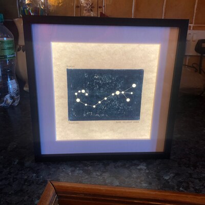 Capricorn Constellation Light Box Personalised Gift Nursery Lamp ...