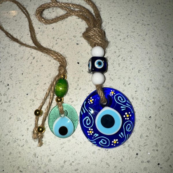 Evil Eye Wall Hanging,hand Painted Evil Eye,protection Gifts,new Home ...