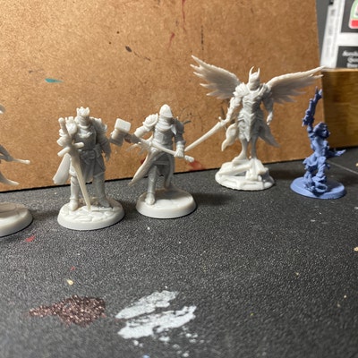 Angelic Warrior Miniature Archangel Fighter Dungeons and Dragons Mini ...