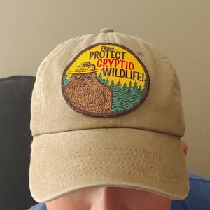 Cryptid PSA Patch Cryptozoology Tracking Society Bigfoot Sasquatch ...