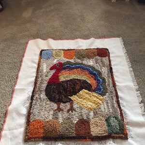 Complete Beginner Primitive Rug Hooking Kit With 6 Cut Wool Strips ...