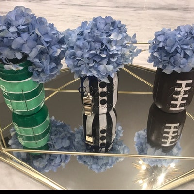 Football Mason Jars Football Party Mason Jar Set Boys Party Football ...