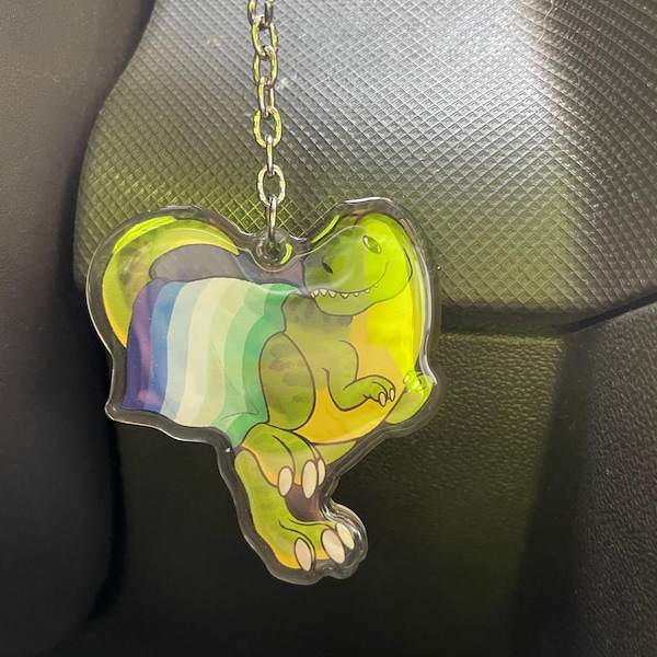 LGBT Dinosaurs - Pride & Archeology Themed Acrylic Keychains - Etsy