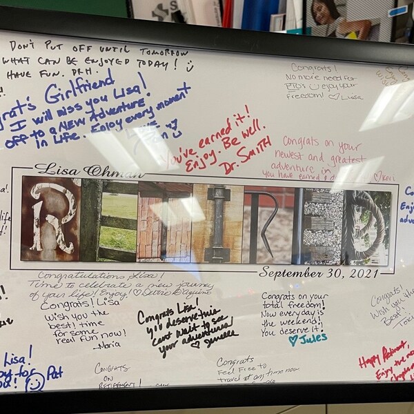 Retirement Signature Gift, Leaving Gift Retirement Signing Gift ...