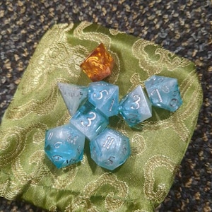 Death's Rebuke Dice Set for Dnd 7 Piece Sharp Edge Resin Dice Set ...