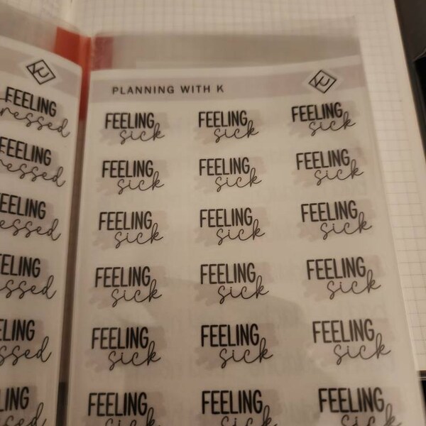 Clear Cover ONLY Made to Fit the planning With K Notebook in Regular TN ...