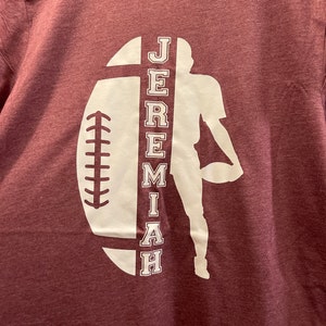 Customized Football Shirt Your Name Football Football | Etsy