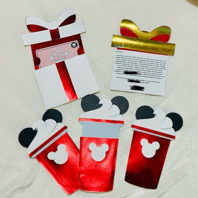 Mouse Bundle Present Gift Card Holder SVG Gifts SVG Gift Card Cut File ...