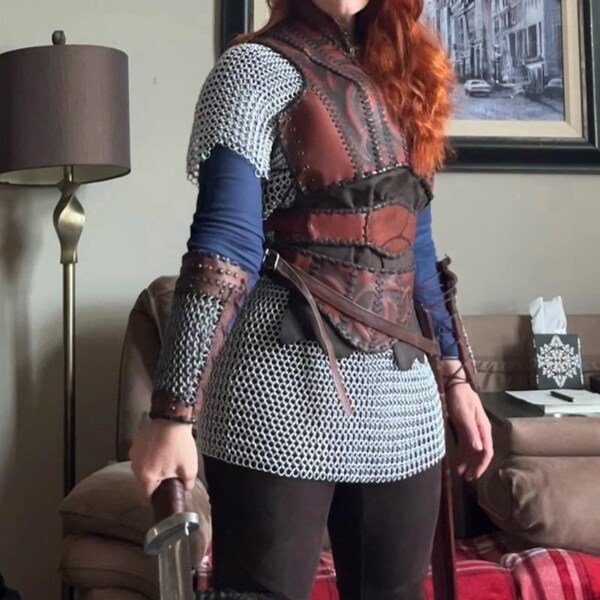 Larp Leather Armor Costume for Dnd and Medieval Events Handmade Armour ...