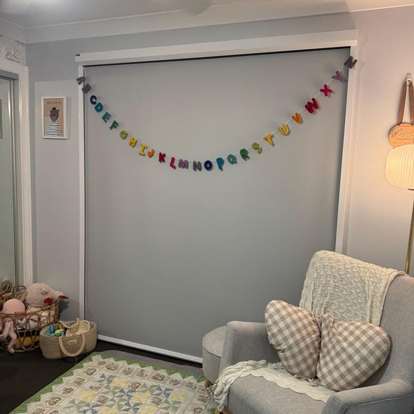 Rainbow ABC Garland. Alphabet Garland. Nursery Wall Decor. Educational ...