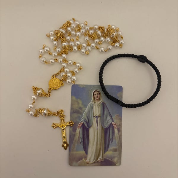 9" Lady of Lourdes Statue Blessed Mother Mary - Etsy