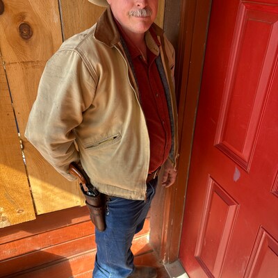 Western Cowboy Single Action Leather Holster Cross Draw RH - Etsy