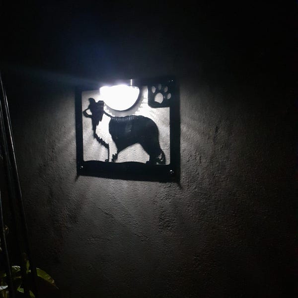 Rabbit Solar Light Wall Plaque - Garden Gift - Etsy UK