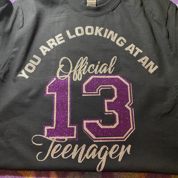 13 Official Teenager Svg, 13th Birthday Svg, Birthday Girl Svg, 13th ...