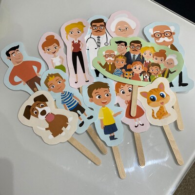 12 Palfish Family Members Cut-outs Inc. Paul, Shelly, Phil, Mother ...