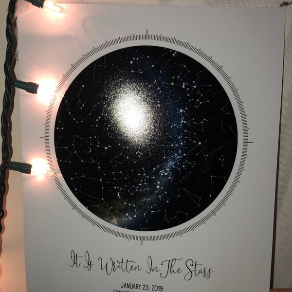 Custom Star Map. Star Map Poster. Anniversary Gift. Wedding Gift ...