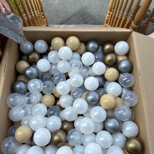 Balls for Ballpit, 36 Colors 2,76 7 Cm, Plastic Balls, Non-toxic, Soft ...