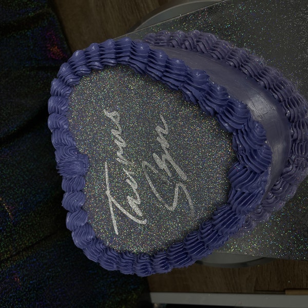 Custom Flat Lay Cake Topper Heart Cake Topper Birthday Cake Charm ...