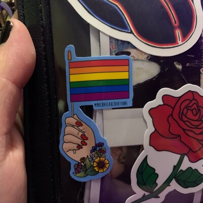 LGBTQ Flag Sticker stickers for Hydroflask Pride Stickers Laptop ...