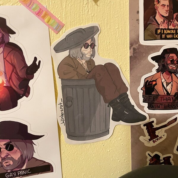 Mold Man Sticker Set Ethan Winters Resident Evil Village Stickers - Etsy