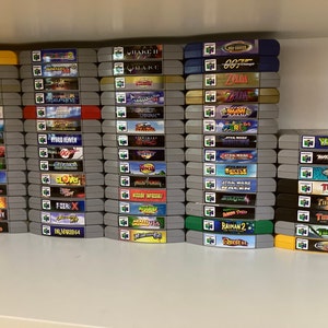 N64 Cartridge Top End Labels DELUXE SET Entire US Library - Etsy