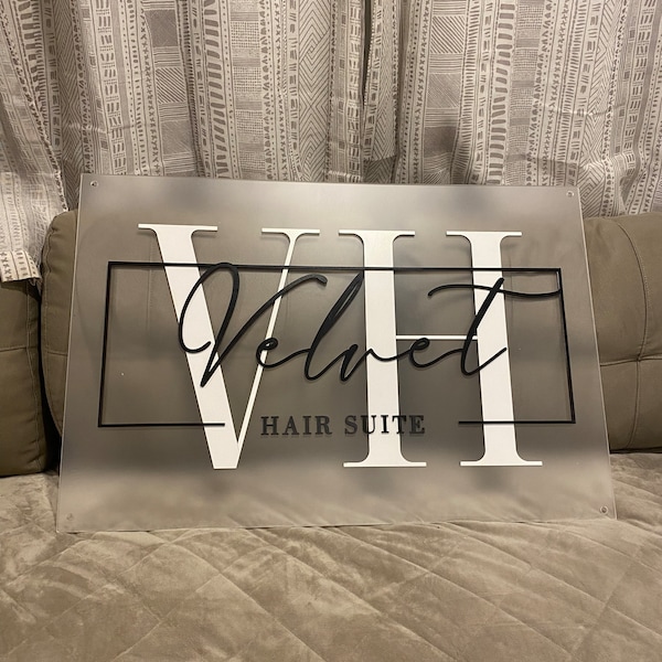 Custom Laser Cut 3D Layered Logo Sign on Acrylic With Stand Offs ...