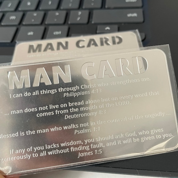 Man Card - Individual Card - Etsy
