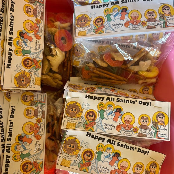 All Saints' Day Treat Bag Toppers - Instant Download | Perfect for All ...