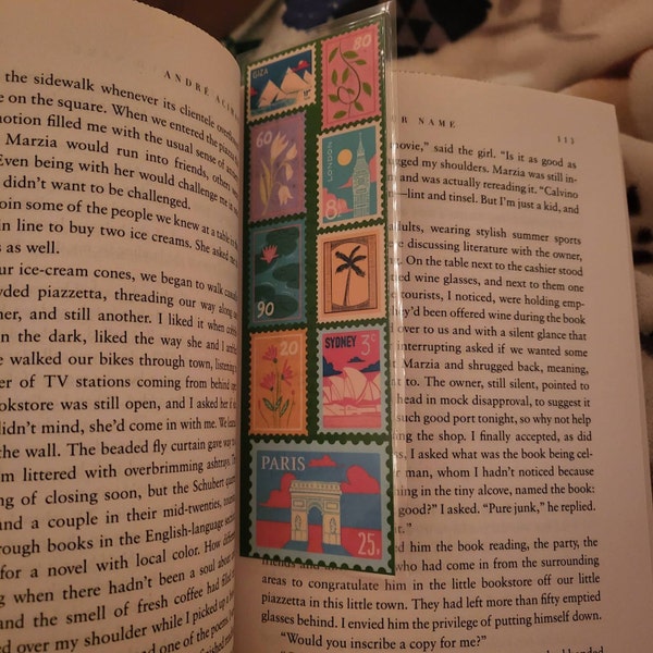 Vintage Nature Stamp Bookmark Flower Autumn Garden Butterfly Travel ...