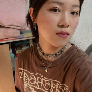 7mm Rosetta Chainmail Link Choker / Necklace Stainless Steel Gothic ...