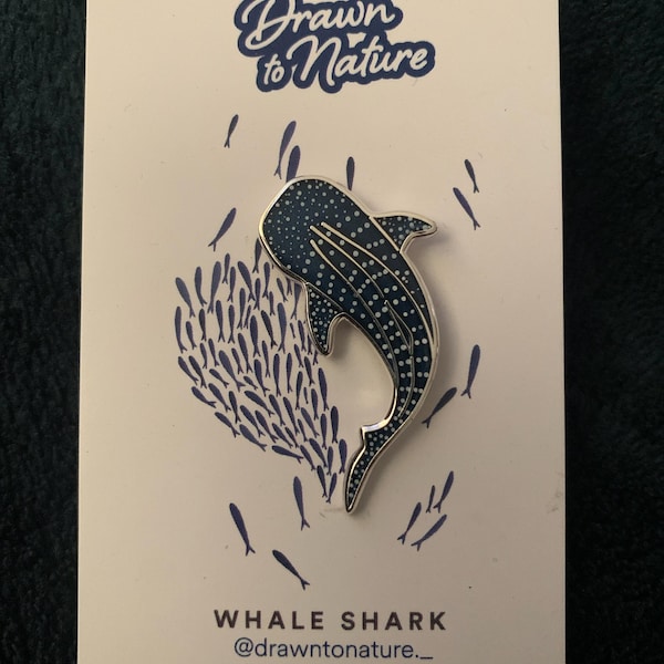 Whale Shark Pin - Ocean Lover - Hard Enamel Pin - Whale Lovers - Animal ...