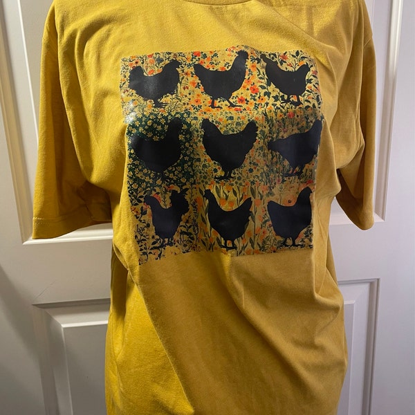 Retro Boho Chicken Farm Sublimation Design, Chicken Floral Sublimation ...
