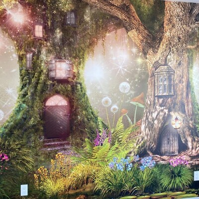 Magic Forest Wall Mural / Fairy Wall Mural / Enchanting Woodland ...