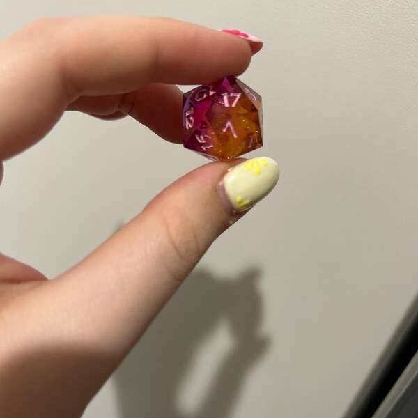 Strawberry Lemonade || Resin Dice Set || 6 Piece Set || D6 || Rpgdice ...